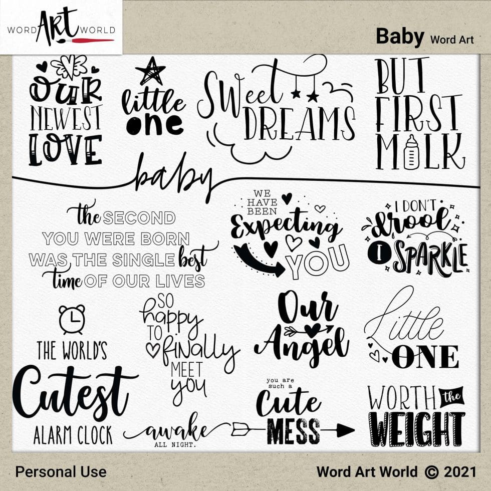 Page Titles - Word Art World