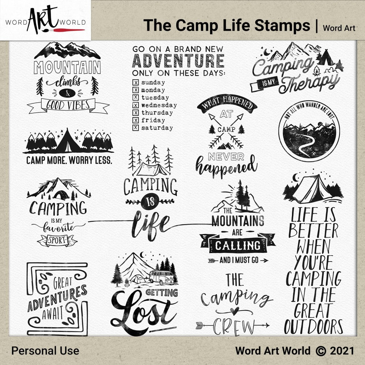 Page Titles - Word Art World